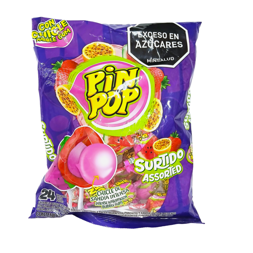 Pinpop Chicles Surtido 24 unid